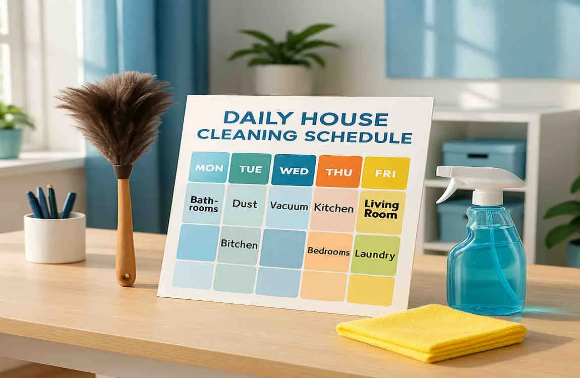 How to Determine Your Daily House Cleaning Schedule