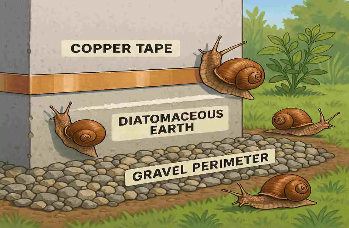 How to Prevent Snails from Climbing Your House