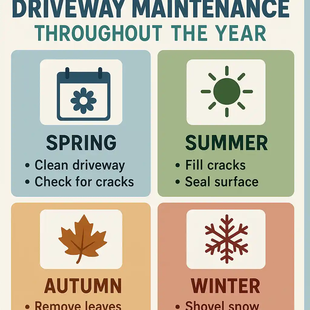 The Homeowner’s Guide to Driveway Maintenance Throughout the Year