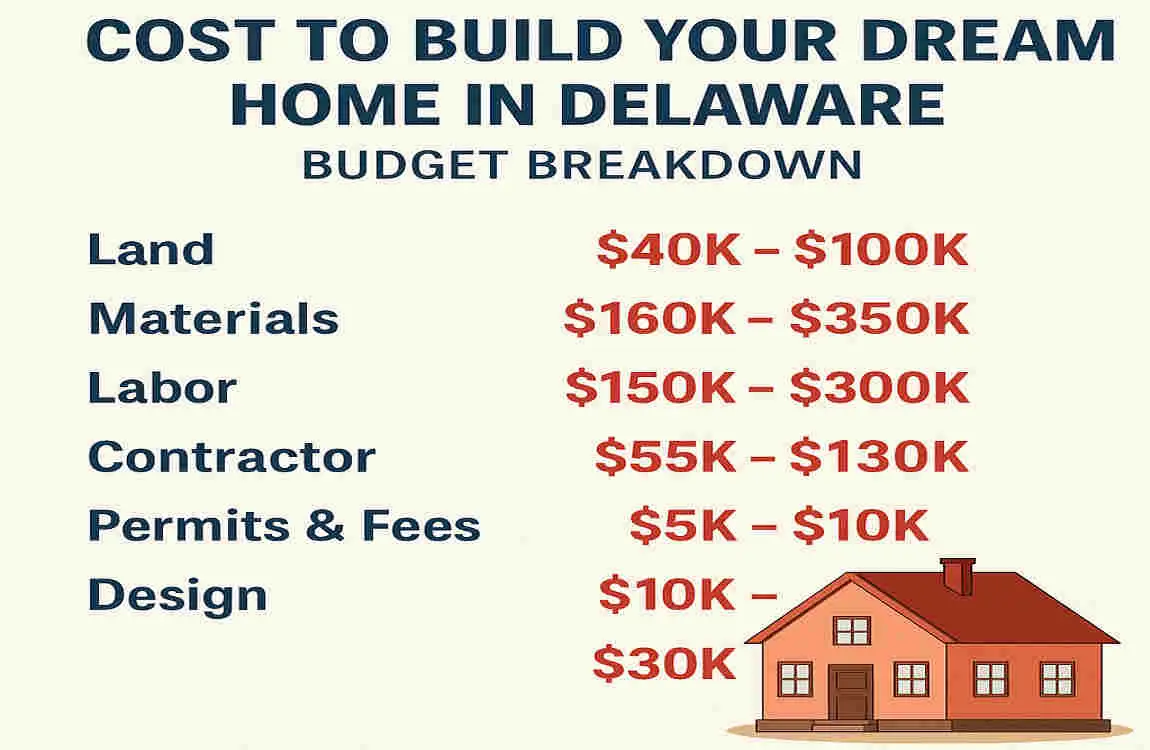 Cost to Build Your Dream Home in Delaware: Budget Breakdown