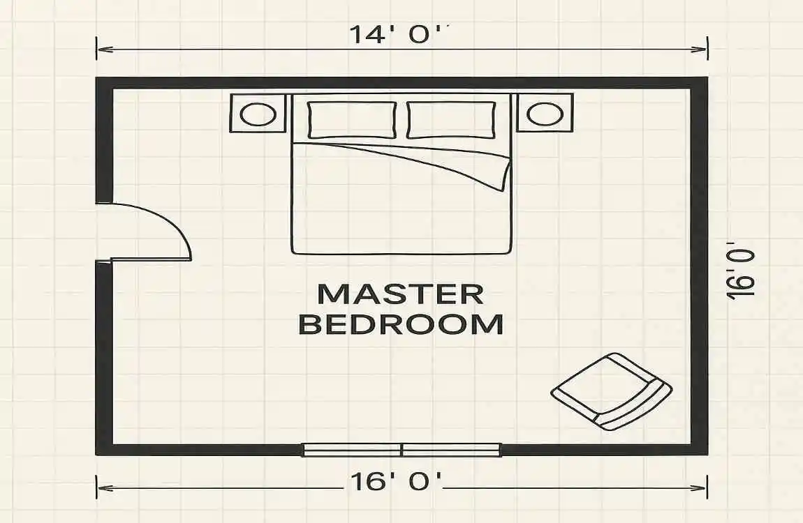 What's a Good Size for a Master Bedroom in Your Dream House? Ideal ...