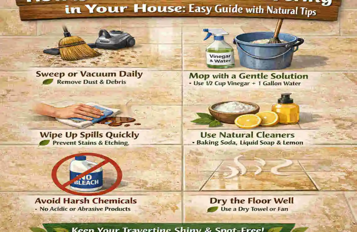 How to Clean Travertine Flooring in Your House: Easy Guide with Natural ...