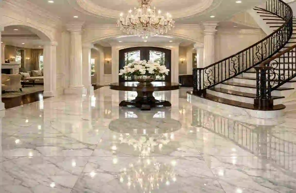 Gleaming Marble Floors: Elevate Your Home with Timeless Luxury Shine