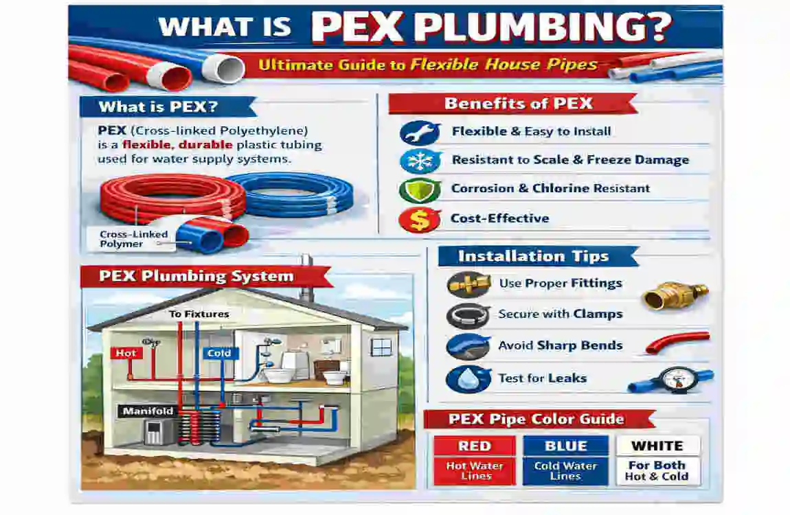What Is PEX Plumbing? Ultimate Guide to Flexible House Pipes, Benefits ...